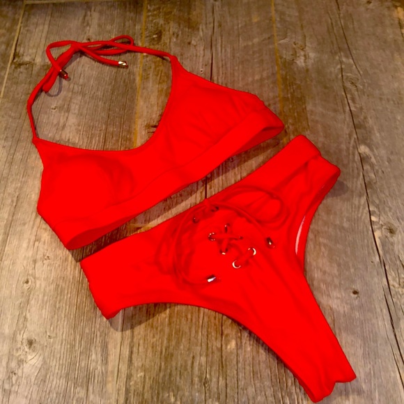 Swim | Brand New Red Bikini Set | Poshmark